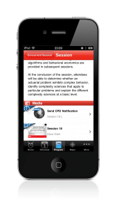 Conference App Session Media on iPhone - Event Technology by ATIV Software