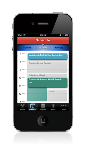 Mobile Conference App visual personal schedule - Event Technology by ...