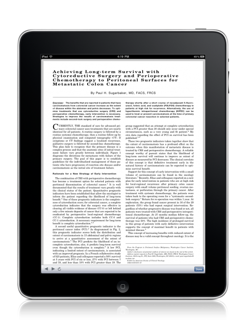 EventPilot conference app displaying medical PDF abstract - Event ...