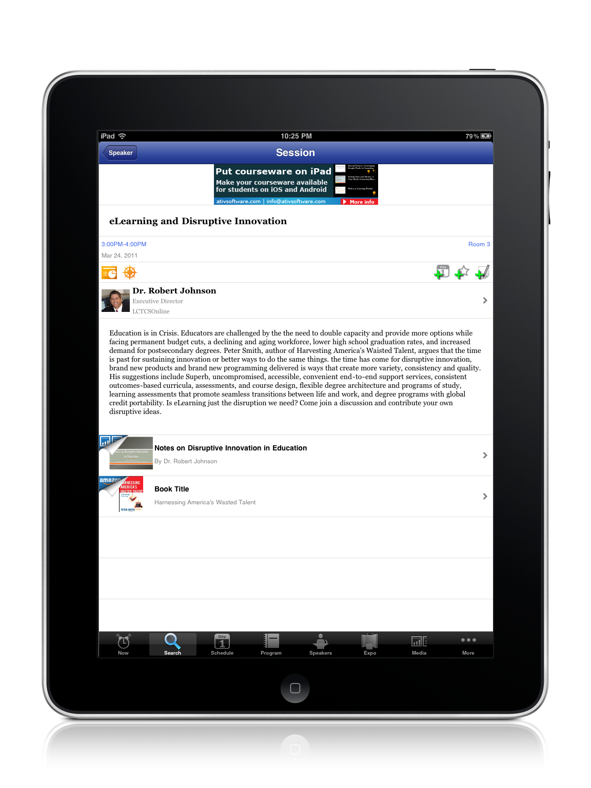 iPad PR - Session - Event Technology by ATIV Software