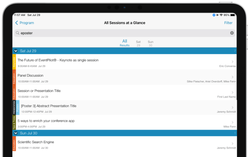 Moderated Q&A in EventPilot Conference App Platform