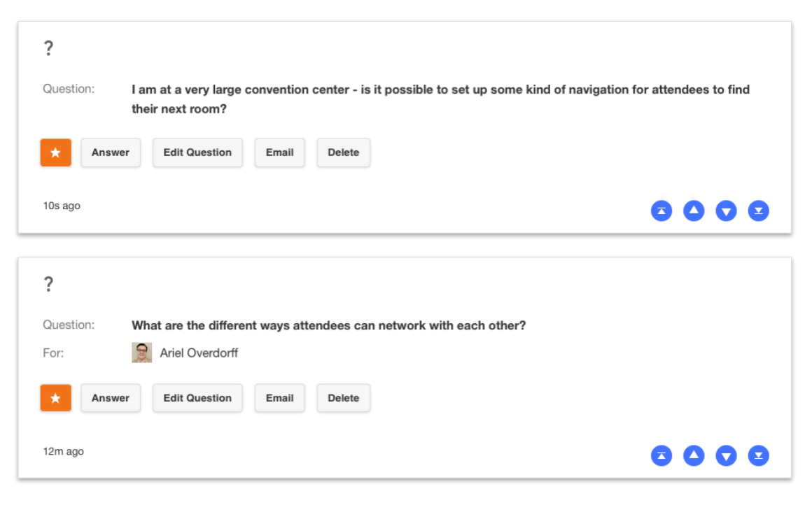 Moderated Q&A in EventPilot Conference App Platform