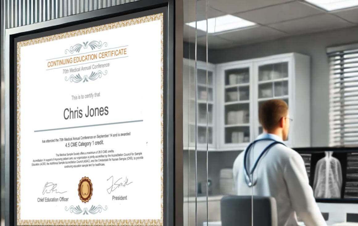 CE Credit Certificates Integrated in Conference App and Planner